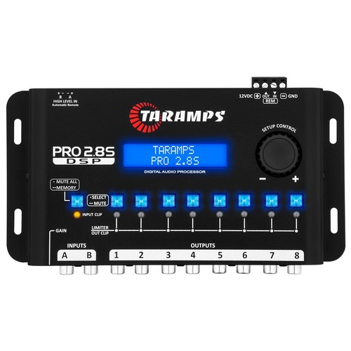 USA DEALER- Taramps Pro 2.8S Black DSP Crossover Digital Signal ...