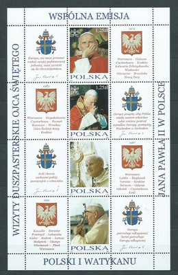 Polonia - Posta 2004 Yvert 3860/7 ** Mnh Papa Giovanni Paolo II | eBay