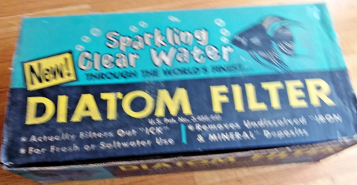 VINTAGE BALL JAR VORTEX DIATOM AQUARIUM/FISH TANK FILTER w/BOX ...