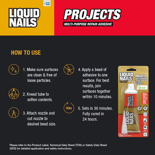 LIQUID NAILS Small Projects 4 -fl oz All purpose Paste Multipurpose ...