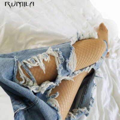 Knitted Net Pantyhose Trouser - High Waist Stocking Women Fashion ...