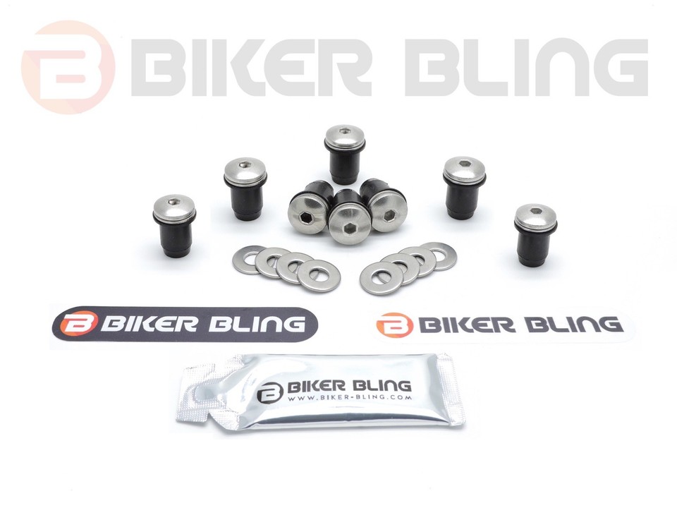 Yamaha TDM 900 2009 large headed screen fairing bolts rubber well nuts ...