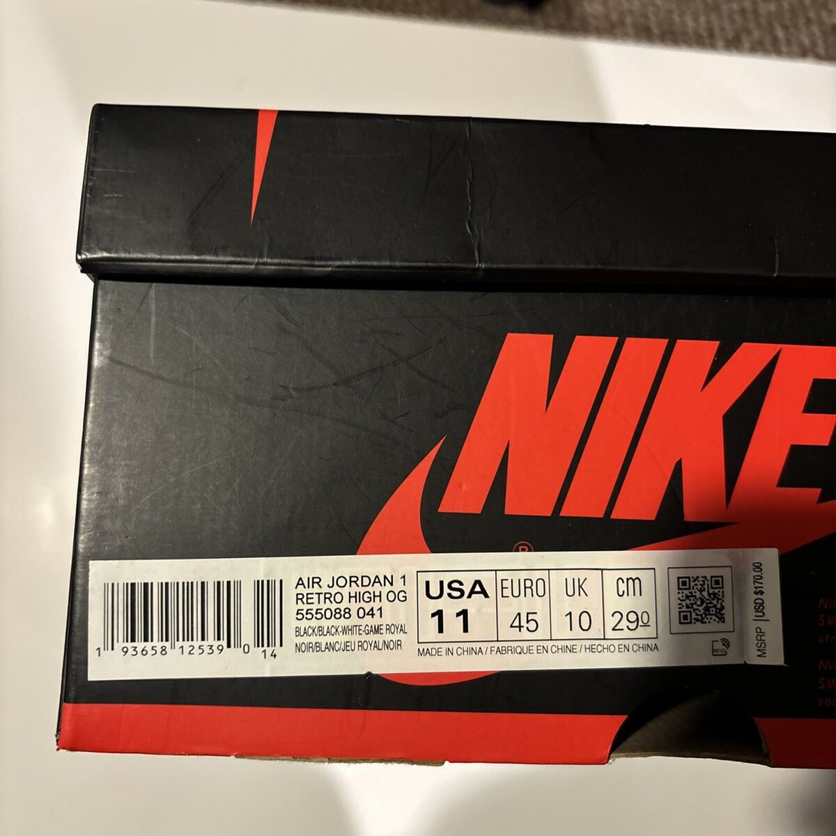 Size 11 - Jordan 1 Retro OG High Royal Toe 193658125383| eBay Size 11 - Jordan 1 Retro OG High Royal Toe 193658125383| eBay