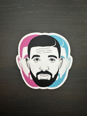 Drake Vinyl Sticker Pink Blue 3D Very High Quality All Dogs Waterproof ...
