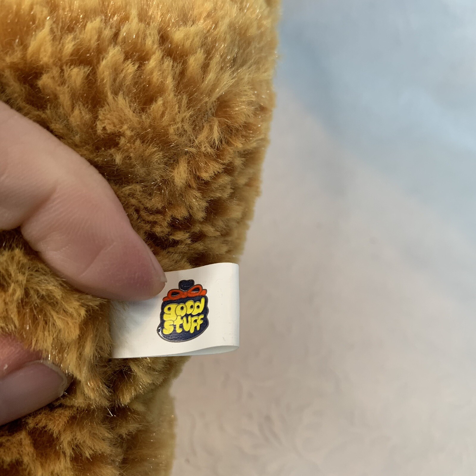 Good Stuff Plush Valentines 10” Puppy Brown Tan Waffled Red Heart With ...