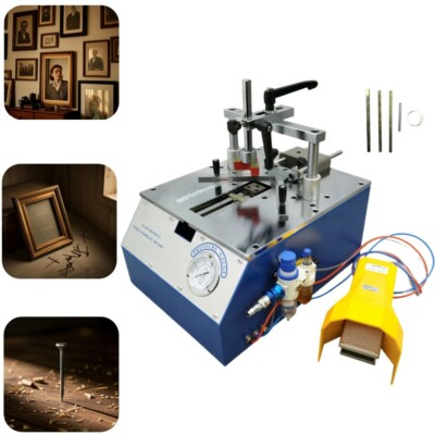 Pneumatic Photo Frame Corner Nailer Picture Frame Corner Stapler Nail ...