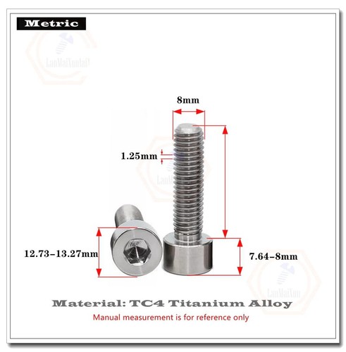M6 M8 M10 M12 Titanium alloy(TA2/TA1)Screw Allen Hex Socket Cap Head ...