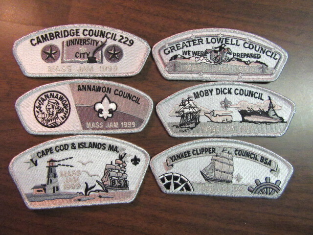 Mass Jam 1999 12 Silver Border CSP Council Patches JHC | eBay