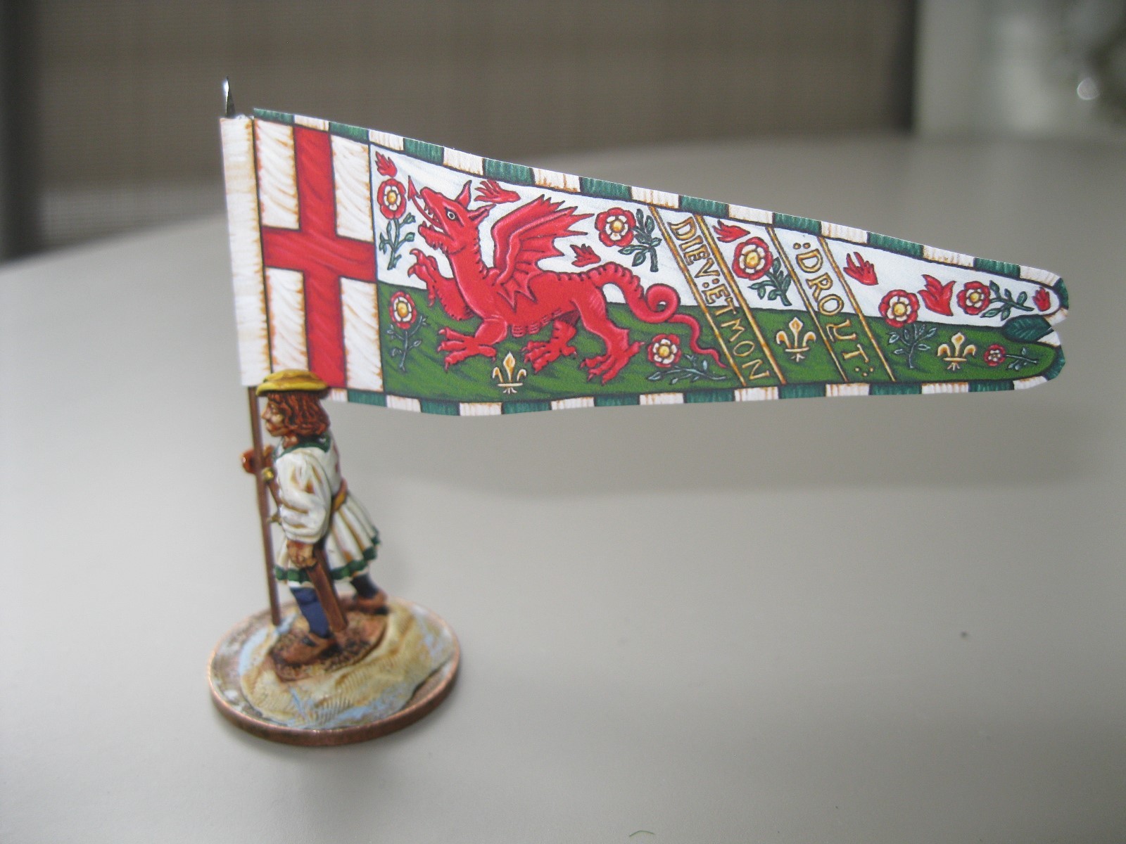 15mm Renaissance Early Tudor Paper Flags (4) Henry VIII Personal Banner ...