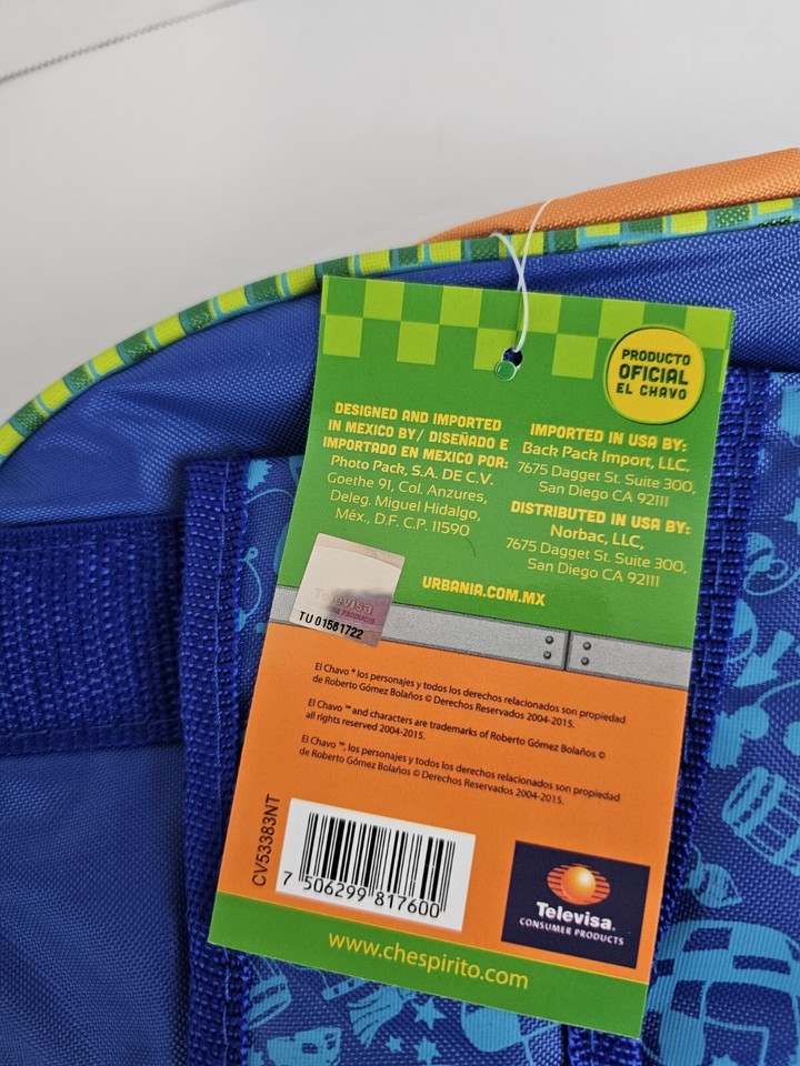 Chavo Del Ocho Animado 16" 3D Pop Up Backpack W/2 Keychain El Chavo Del ...