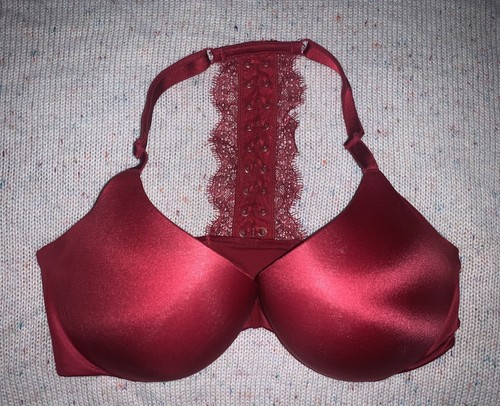 Victoria's Secret So Obsessed Lace-Up Razorback Push Up Bra 36D Red | eBay