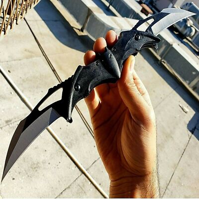 DARK KNIGHT SPRING ASSISTED DUAL BLADE BATMAN TACTICAL FOLDING Pocket ...
