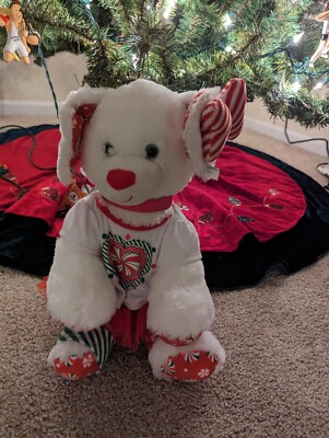 Build A Bear Merry Mint Christmas Puppy Dog 15" Plush Outfit Stuffed ...