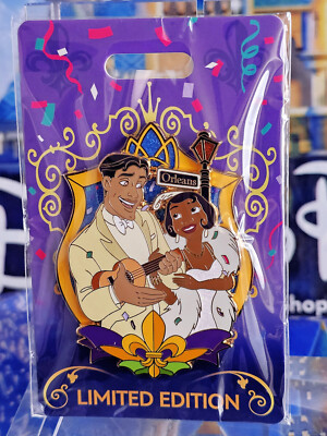 Disney WDI Pin - Mardi Gras 2024 Naveen & Tiana LE 300 The Princess and ...