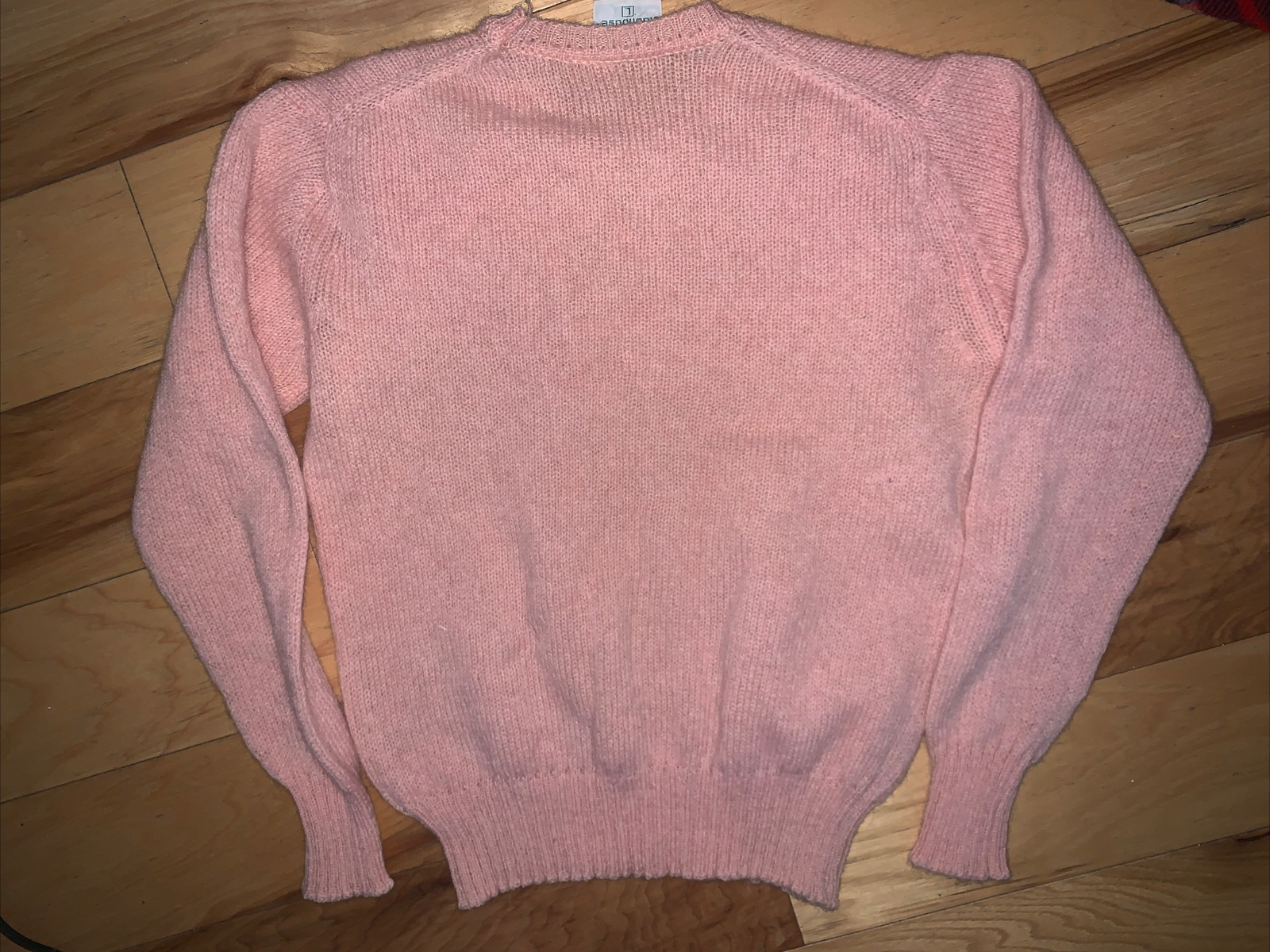 Vintage Billy Kelly Shetland wool Clubhouse pink sweater size large ...