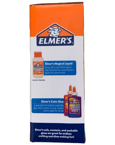 Ɣ ELMER'S COLOR SLIME KIT (2) 5 Oz. Color Glue And (2) 2.3 Oz. Magical ...