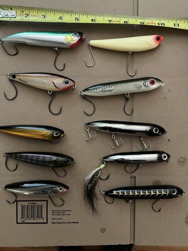 Top Water Lipless Lures Lot Bomber Zara Spook Navigator Single Hooks | eBay