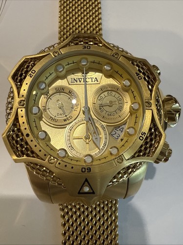 Invicta Venom Gold Watch Model 32903 New Battery Great Cond | eBay
