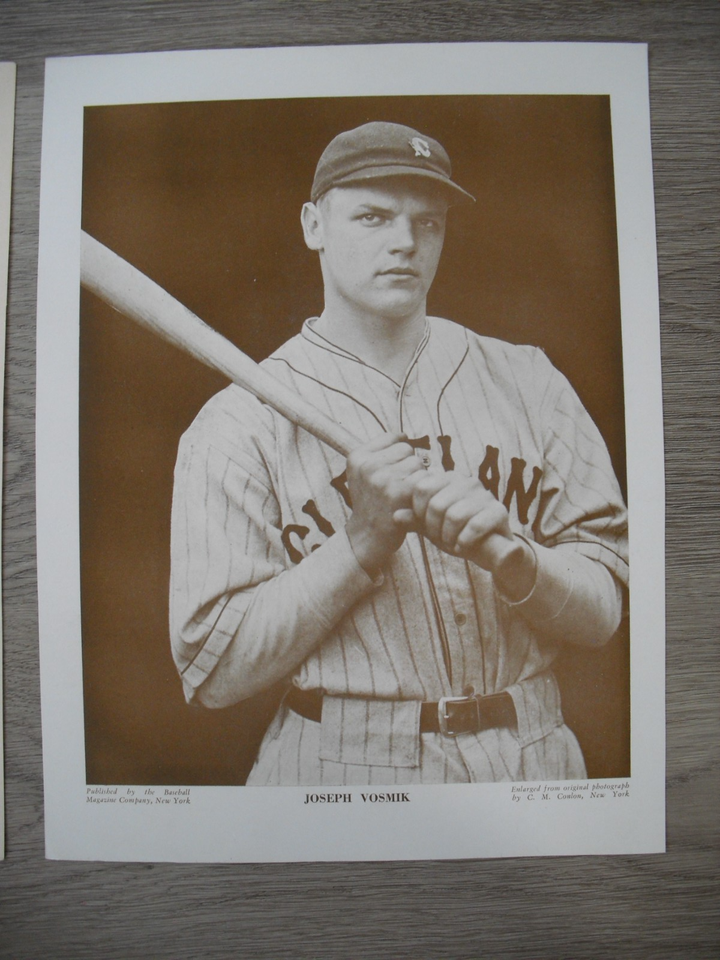 2 1918-58 M114 Baseball Magazine Premiums George Uhle & Joseph Vosmik ...