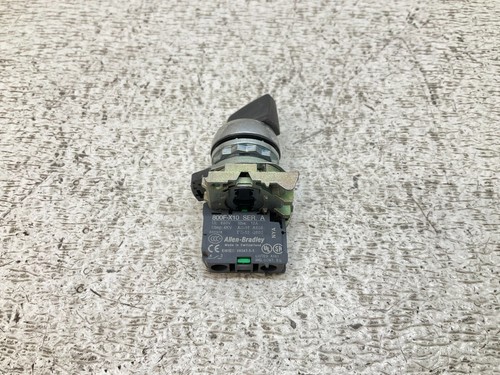Allen Bradley 800F-X10 2 Position Maintained Selector Ser. A 800FX10 ...