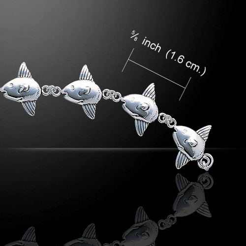 Sunfish Bracelet .925 Sterling Silver by Peter Stone Fine Beach Jewelry ...