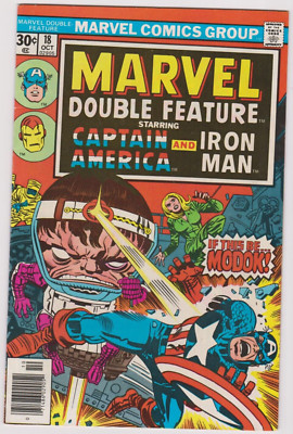 Marvel Double Feature #18 (Oct 1976, Marvel Comics) Captain America and Iron Man | eBay