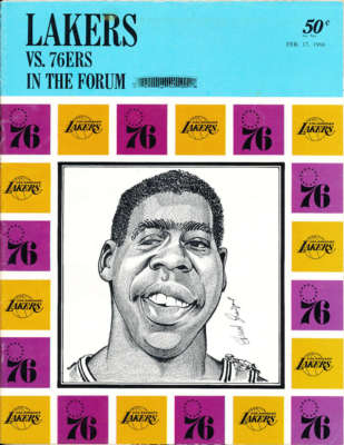 Feb 17 1968 76ers Lakers Jerry West 49 point game program NBA13 | eBay