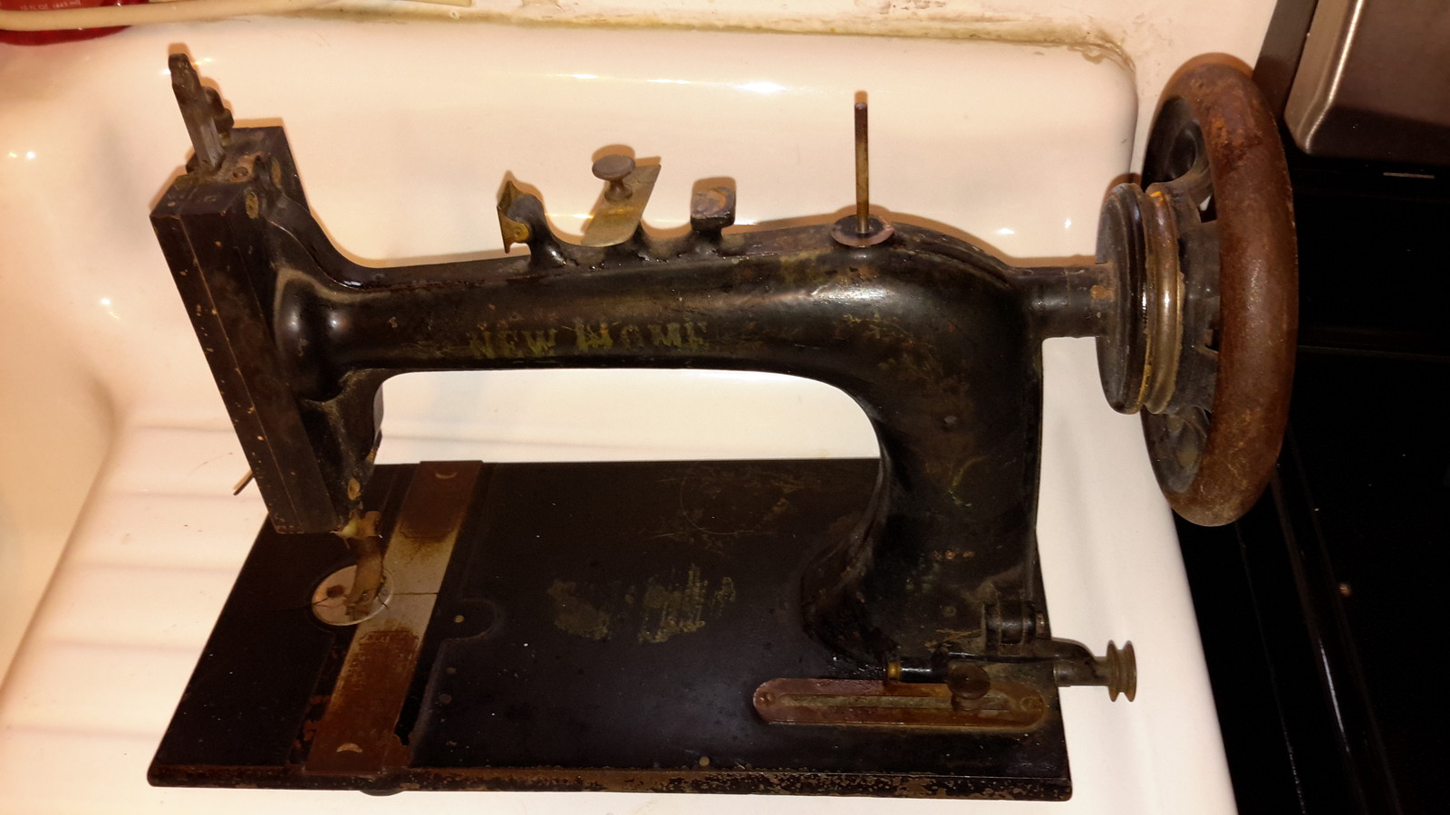 Antique Sewing Machine New Home | eBay