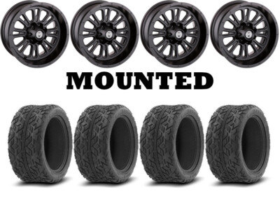 Kit 4 Vision Wheel VX Golf II Tires 23x10.5-12 on Moose 399X Matte ...