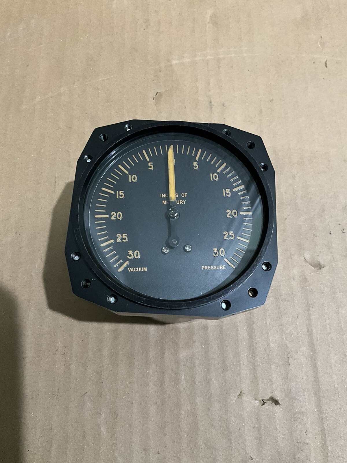 NOS NEW AVIONICS VACUUM PRESSURE GUAGE 0-30 SOLD AS IS UNTESTED BLOWOUT ...