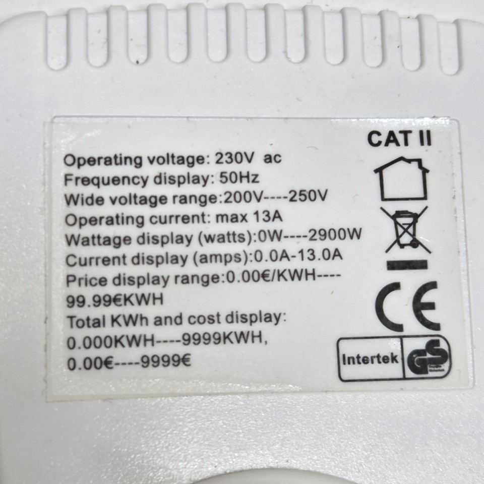 Electricity Monitoring Socket Voltage Wattmeter Power Consumption ...