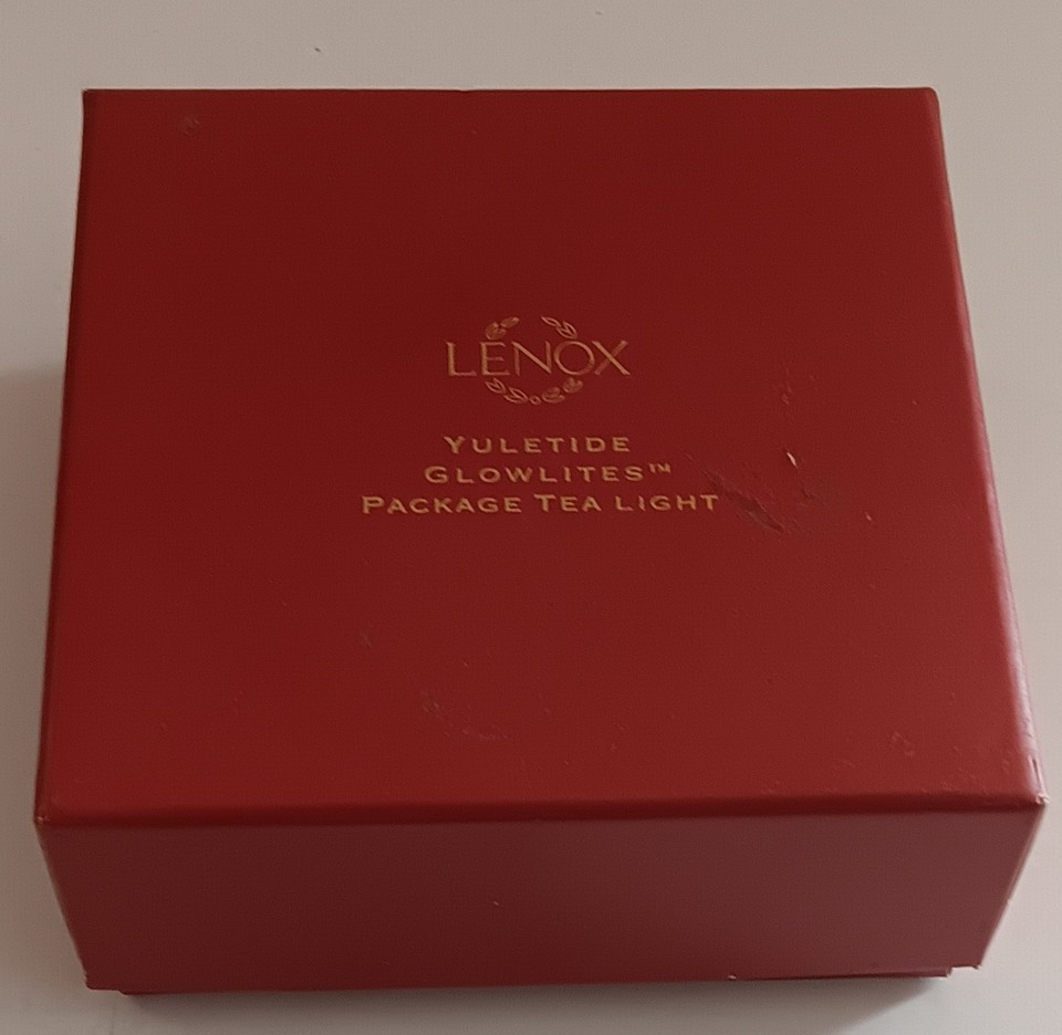 Lenox Yuletide Glowlight Package Tea Light in Box Vintage | eBay UK