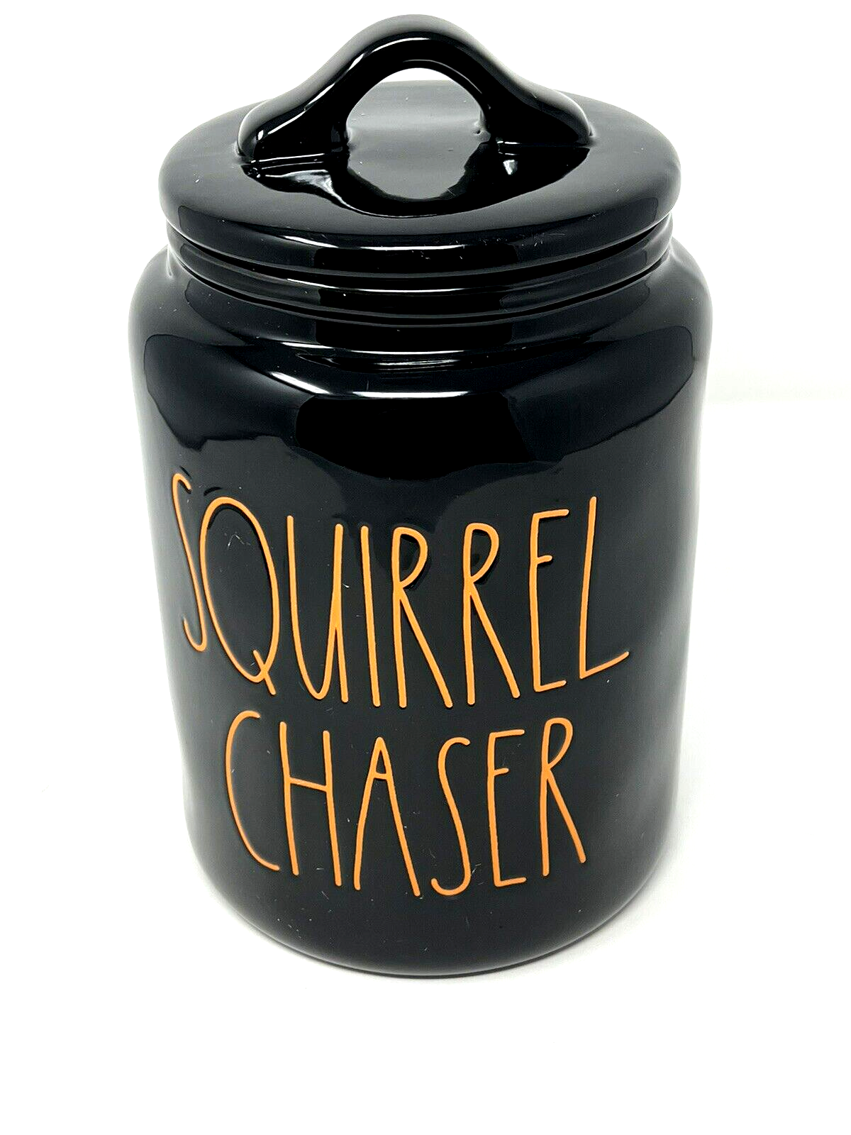 RAE DUNN Large Squirrel Chaser Canister Dog Treat Jar NIB!!!! | eBay