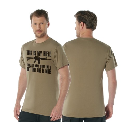 Mens USMC Rifleman's Creed THIS IS MY RIFLE T-Shirt - Rothco Military ...