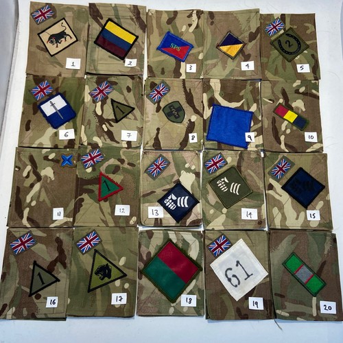 X2 MTP British Army Issued Blank Blanking Patches UBACS/PCS Regiment ...