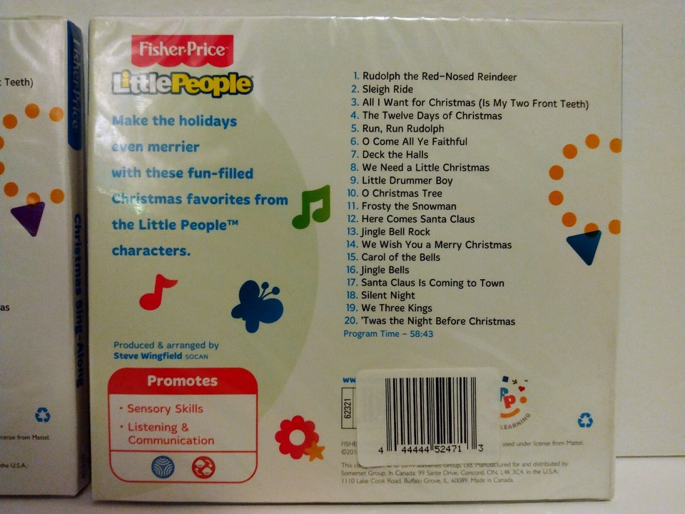 Fisher-Price LITTLE PEOPLE Sing-Along CD Lot (5) Brand New! | eBay