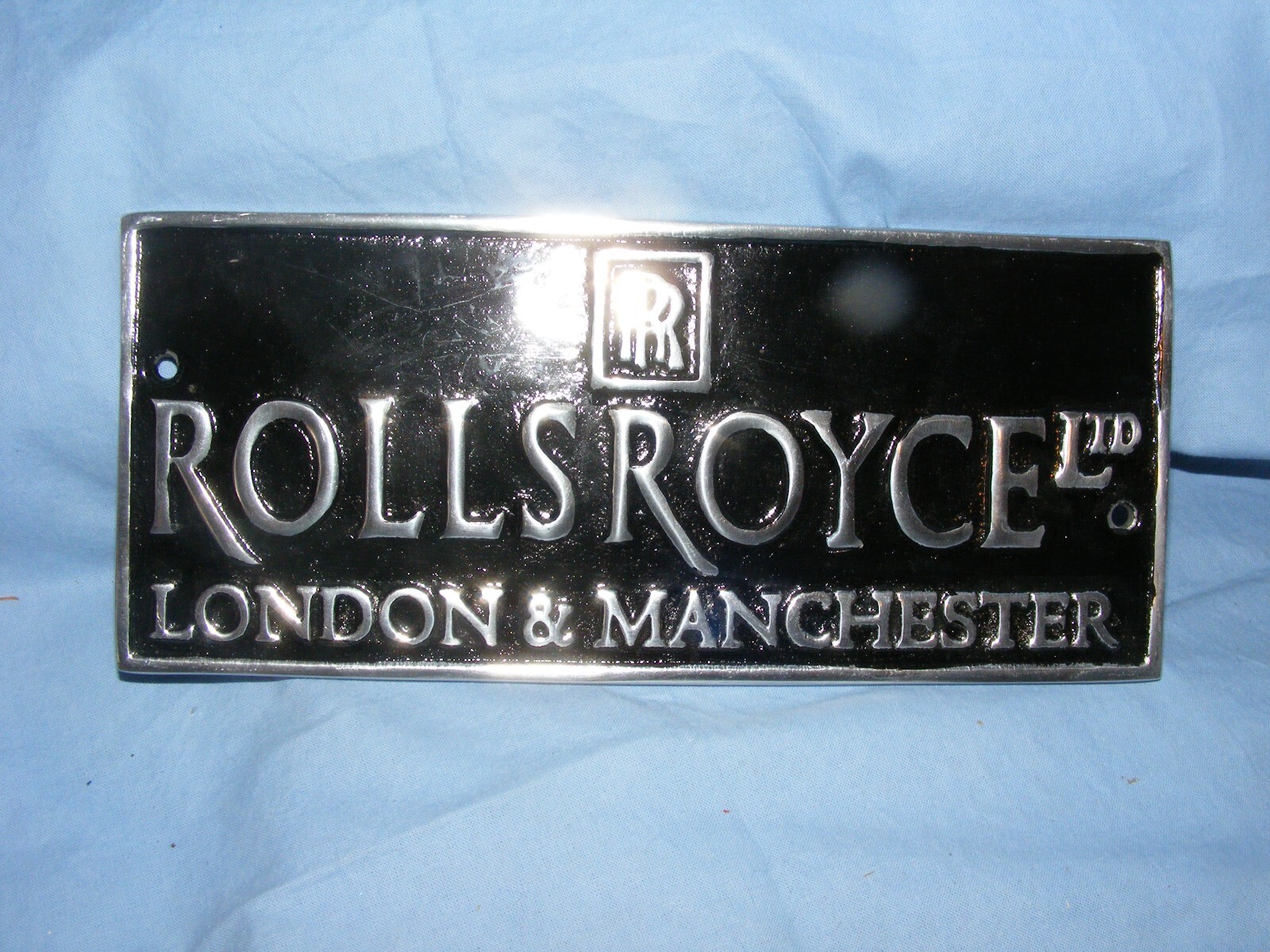 Rolls Royce Sign Aluminium Garage Man Cave Wall Logo Sign Car Sign Bar ...