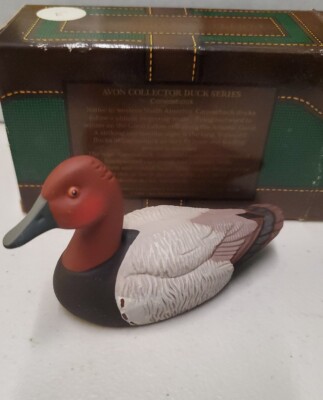 Vintage 1984 Avon Collector Duck Series Canvasback Miniature - Very ...