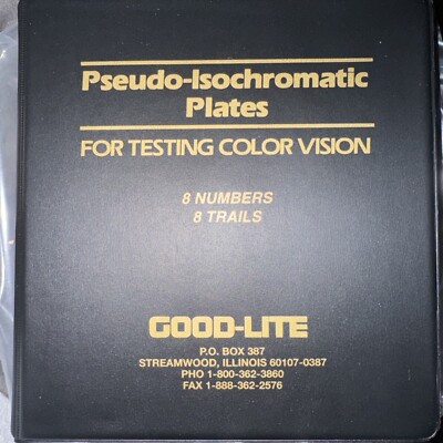 New Pseudo-Isochromatic plates For Testing Color Vision. | eBay