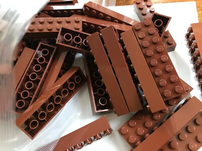 LEGO-NEW-#3007-REDDISH BROWN- BRICK- 2 X 8 -10 PIECES | eBay