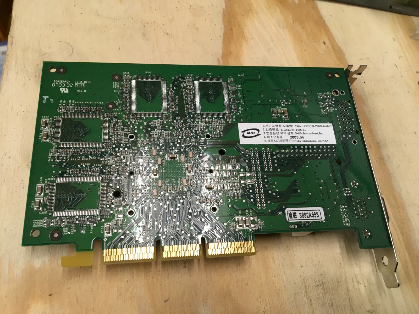 NVIDIA Geforce2 AGP 32mb Video Card 180-p0020-0100-e Rev A03 for sale ...