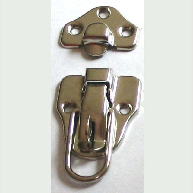 2 X Eagle Nickle Heavy Duty Metal Draw Bolt Catches - Flight Case Latch ...