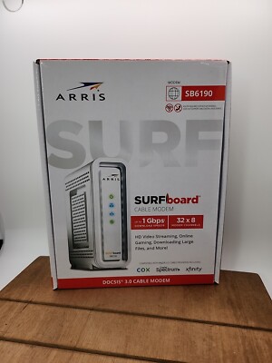 ARRIS - SURFboard - SB6190 - DOCSIS 3.0 Cable Modem - White Up To - 1 ...