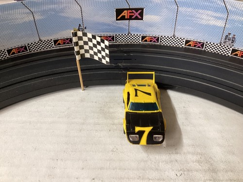 AFX AURORA TOMY #7 DODGE DAYTONA STOCK CAR RACER MAGNATRACTION CHASSIS ...