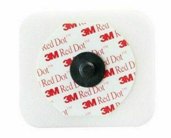 3M Red Dot 2560 Foam Monitoring Electrode with Sticky Gel - 4x3.5cm ...