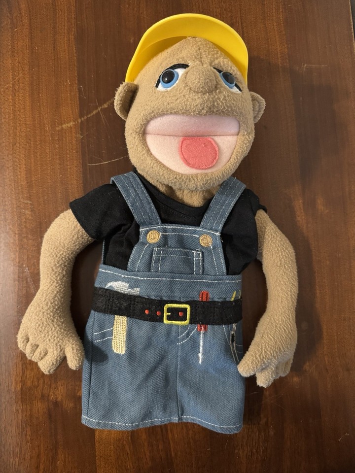 Vintage Rare Melissa & Doug Construction Worker Puppet No Stick ...