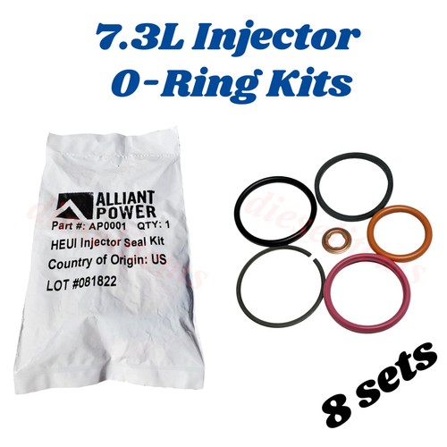 Ford Powerstroke 7.3 7.3L & T444E INJECTOR o-ring seals 8 oring kits ...