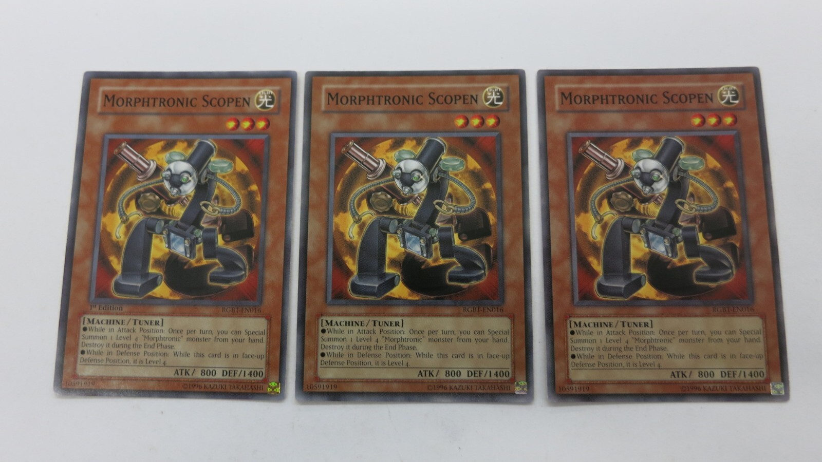 3x ( 1x 1st / 2x UNL ) MORPHTRONIC SCOPEN MONSTER RGBT-EN016 COMMON ...