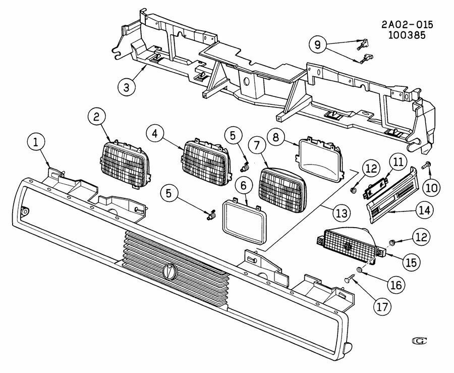 1982-2014 GM Headlight Adjustment Screw Clip Bracket 15714775 New OEM ...