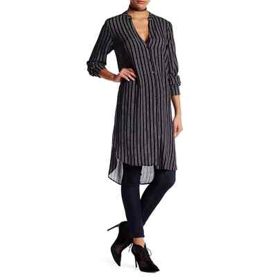 ASTR the Label Button up Sheath Top Tunic Medium | eBay